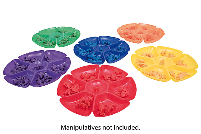 TickiT Flower Sorting Trays Assorted Colors All Ages Set Of 6 Trays ...