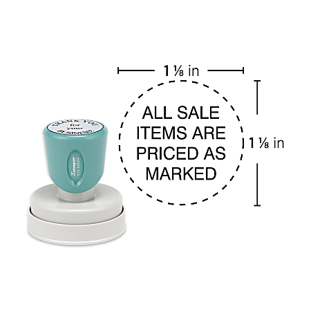 Custom ECO GREEN Xstamper Pre Inked Round Stamp N49 1 316 Diameter ...