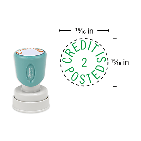 Custom ECO GREEN Xstamper Pre Inked Round Stamp N51 1516 Diameter ...