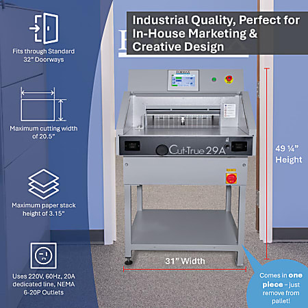 Formax Cut True 29A Automatic Electric Guillotine Paper Cutter With LED ...