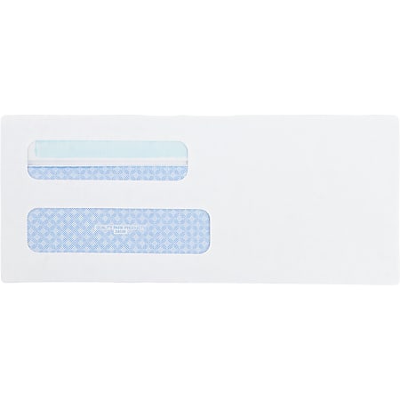 Quality Park 8 58 Redi Seal Double Window Security Envelopes Left ...