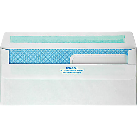 Quality Park 8 58 Redi Seal Double Window Security Envelopes Left ...