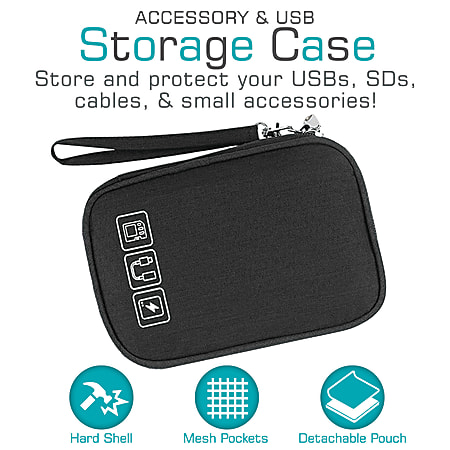 Maxell USB Accessory Storage Organizer Black 199517 - Office Depot