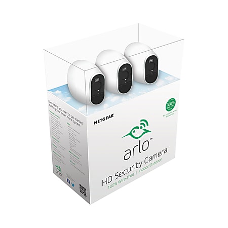 NetGear Arlo Smart Home Wireless Security System With 3 HD NetGear Arlo Smart Home Wireless Security System With 3 HD