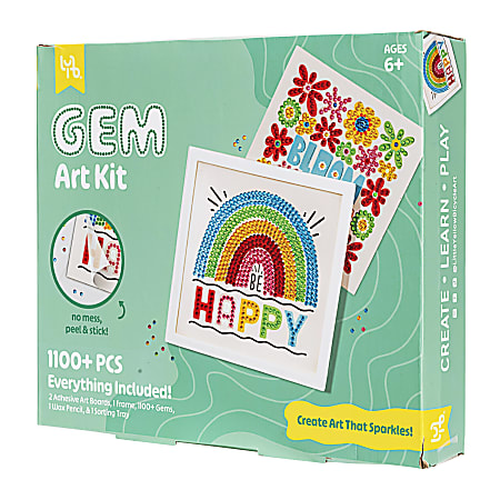 Little Yellow Bicycle Rainbow Gem Art Kit - Office Depot