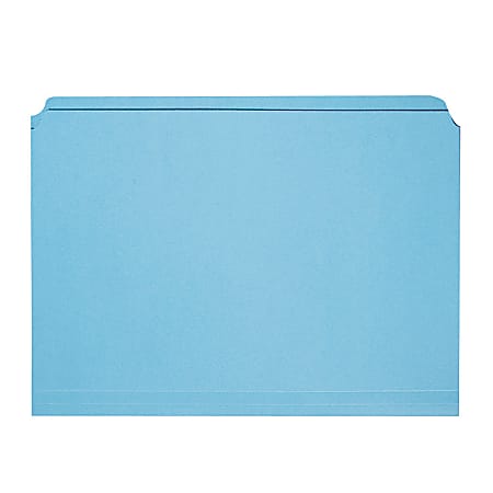 SKILCRAFT Straight Cut Color File Folders Letter Size 30 Recycled Blue ...