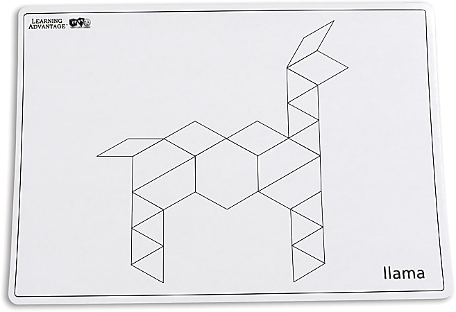 Learning Advantage Pattern Block Cards Multicolor Grades K 5 Set Of 20 ...