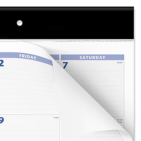 AT A GLANCE 2026 Monthly Desk Pad Calendar Blue and Gray Large 24 x 19 ...