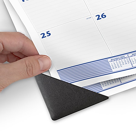 AT A GLANCE 2026 Monthly Desk Pad Calendar Blue and Gray Large 24 x 19 ...