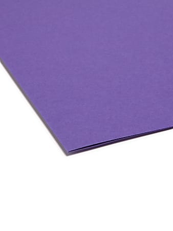Smead Color File Folders Letter Size 13 Cut Purple Box Of 100 - Office ...