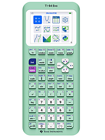 Texas Instruments TI 84 Evo Graphing Calculator Mint Total Qty 1 ...