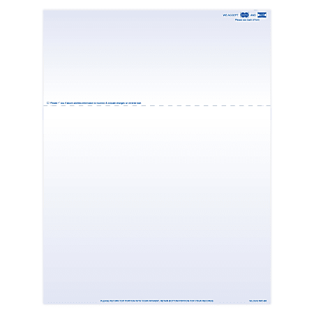 Laser 2 Sided Healthcare Medical Billing Statements Preprinted MCVisa ...