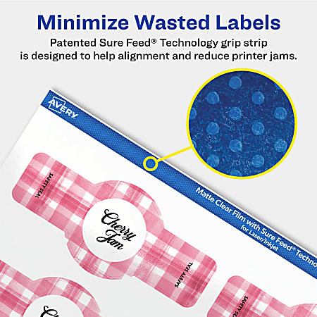 Avery Permanent Labels With Sure Feed 94122 CMF50 Cigar 1 12 x 3 12 ...