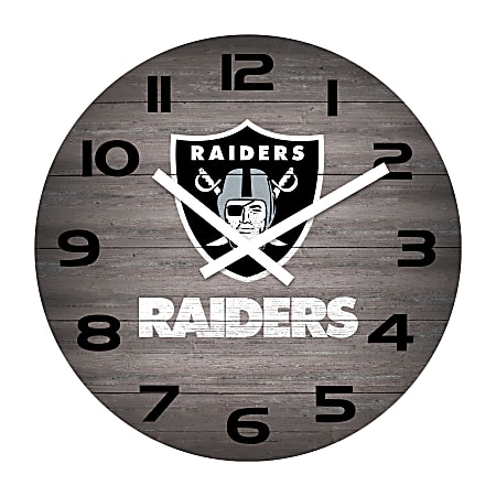 Imperial NFL Weathered Wall Clock 16 Las Vegas Raiders - Office Depot