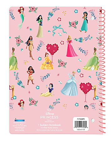 Disney Princess Single Subject Wide Ruled Notebook 70 Sheets - Office Depot