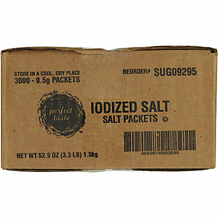 Sugar Foods Salt Packets 0.02 oz 1000Bag 3 Carton - Office Depot