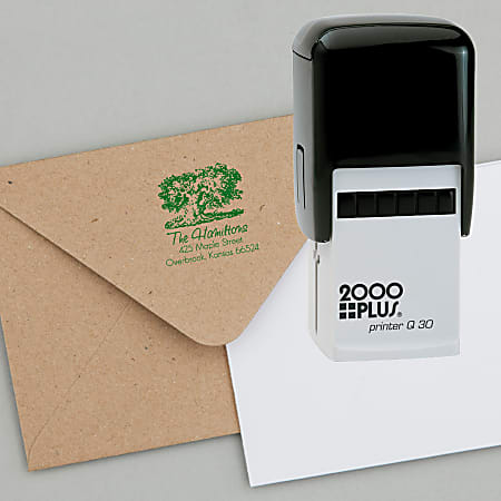 Custom 2000 PLUS Self Inking Stamp Q30 1 18 x 1 18 Impression - Office ...