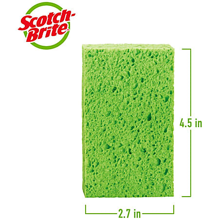 Scotch Brite StayFresh Sponges 5.8 H x 4.6 W x 4.6 D 4 Pack 10 Carton ...