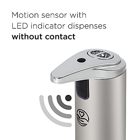 Commercial Care Touchless Soap Dispenser 7 716 H x 4 516 W x 3 D Silver ...