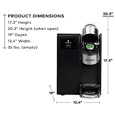 coffee maker dimensions