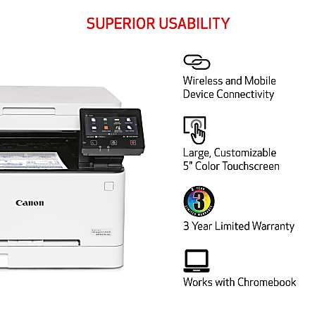 Canon imageCLASS MF653Cdw Wireless Laser All In One Color Printer ...