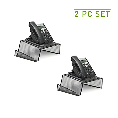 Mind Reader Metal Mesh Phone Stands Black Pack Of 2 - ODP Business ...