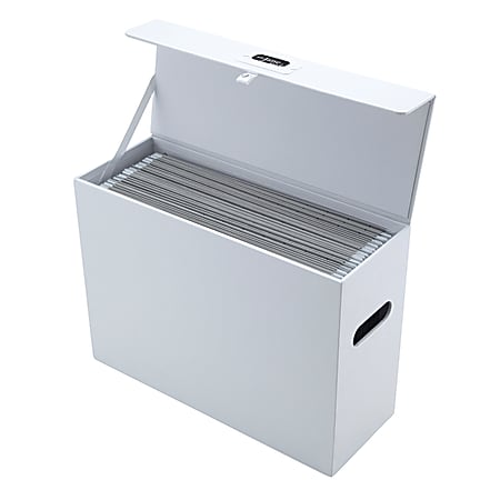 Realspace File Storage Box Letter Size 14 x 10 14 x 5 12 White - Office ...