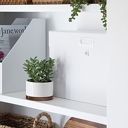 Realspace File Storage Box Letter Size 14 x 10 14 x 5 12 White - Office ...
