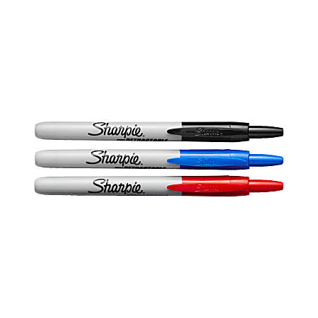 Sharpie Retractable Permanent Markers Fine Point Assorted Colors Pack ...