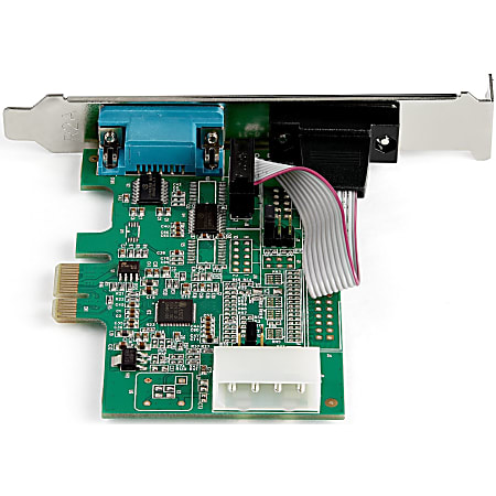 StarTech.com 2 port PCI Express RS232 Serial Adapter Card PCIe to Dual ...