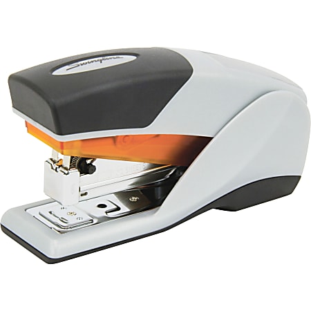 Swingline Optima 25 Compact Reduced Effort Stapler GrayOrange - Office ...