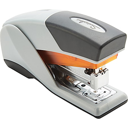 Swingline Optima 25 Compact Reduced Effort Stapler GrayOrange - Office ...