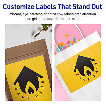 Avery Printable Labels With Sure Feed Technology 94259 BYP40 Rectangle ...