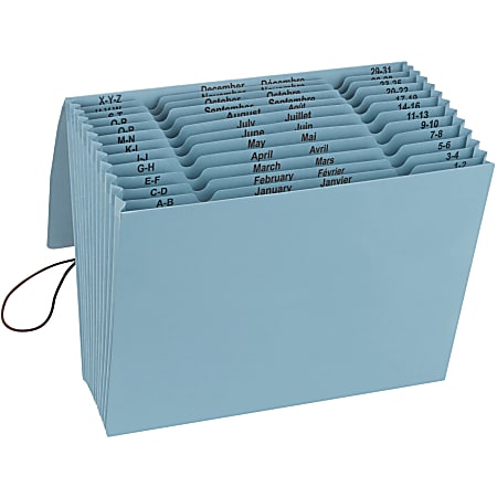 Smead Color Expanding Wallet 12 Pockets Letter Size 100percent Recycled ...