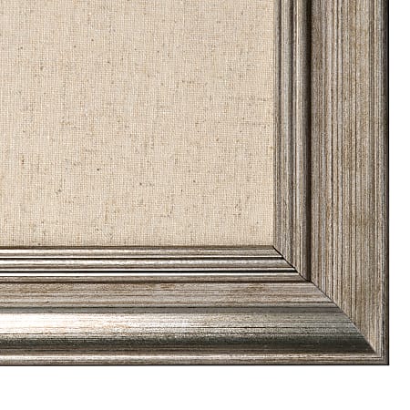 Kate and Laurel Macon Non Magnetic Framed Linen Fabric Pinboard 23 x 29 ...