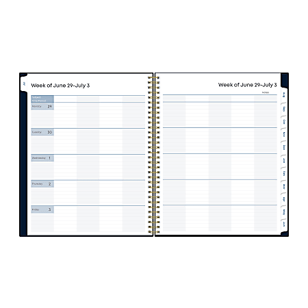 Teacher Lesson Planner BS Solid Navy PP 8.5x11 AY26 27 - Office Depot
