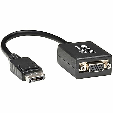 Eaton Tripp Lite Series 6in DisplayPort to VGA Adapter Active Converter ...