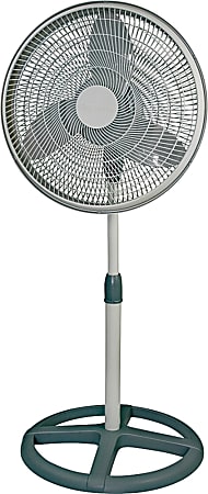 Aerospeed Camair 16 3 Speed Oscillating Pedestal Fan GrayBlack - ODP ...