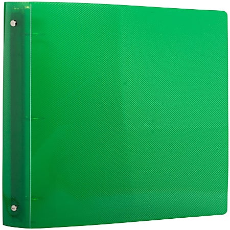 JAM PAPER 3 Ring Plastic Binder 1 inch Green - Office Depot