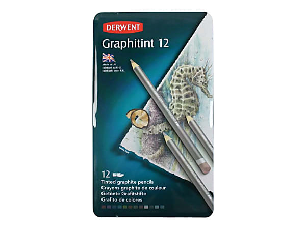 Derwent Graphitint Pencils Assorted Colors Set Of 12 Pencils - Office Depot