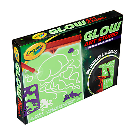 Crayola Glow Art Studio Glow in the Dark Studio for Kids - Office Depot