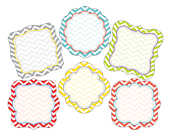 Barker Creek Chevron Curated Collection Bulletin Board Set Beautiful ...