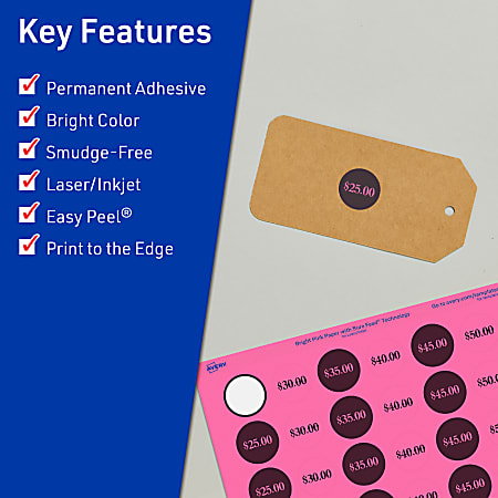 Avery Print To The Edge Labels With Sure Feed Technology And Easy Peel ...