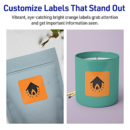 Avery Print To The Edge Labels With Sure Feed Technology And Easy Peel ...