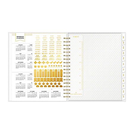 2024 Day Designer DailyMonthly Planning Calendar 8 x 10 Rugby Stripe ...