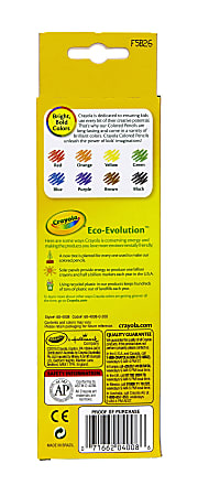 Crayola Color Pencils Assorted Colors Pack Of 8 Color Pencils - Office ...