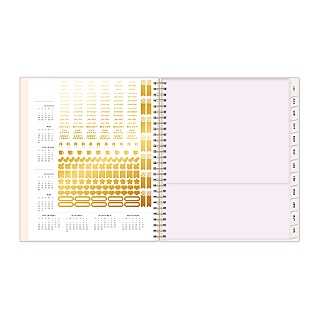 Boutique Planner DD Middleton Linen XL 8x10 AY26 27 Monthly - Office Depot