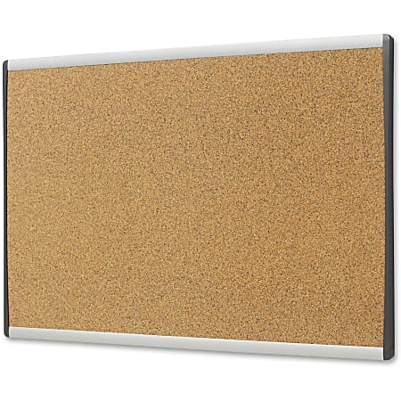 Quartet ARC Colored Cubicle Cork Bulletin Board 30 x 18 Aluminum Frame ...