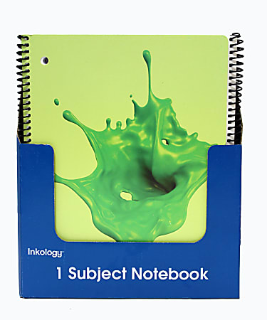 Inkology Notebooks Nickelodeon Slime 8 12 x 11 College Ruled 140 Pages ...