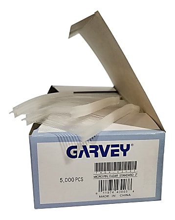 Garvey Polypropylene Tag Fasteners 2 Clear Pack Of 5000 Fasteners ...